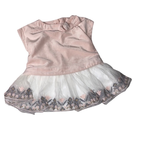 Max Studio | Dresses | Max Studio Baby Pink Velvet And Grey And White ...